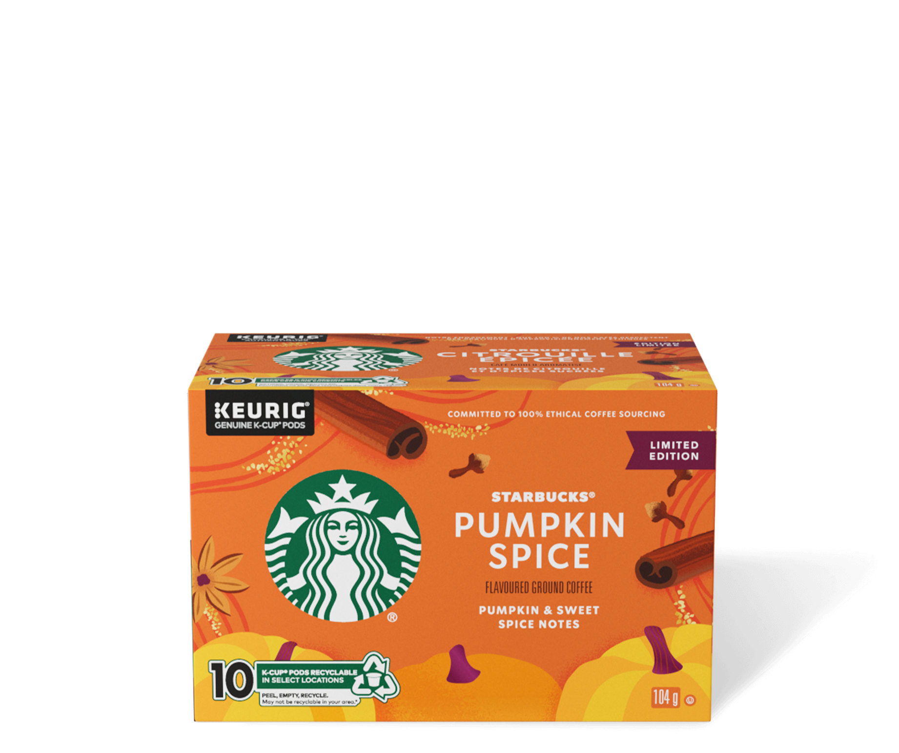 Starbucks Pumpkin Spice Flavoured K Cups Starbucks Coffee At Home Starbucks Pumpkin Spice Flavoured K Cups Starbucks Coffee At Home