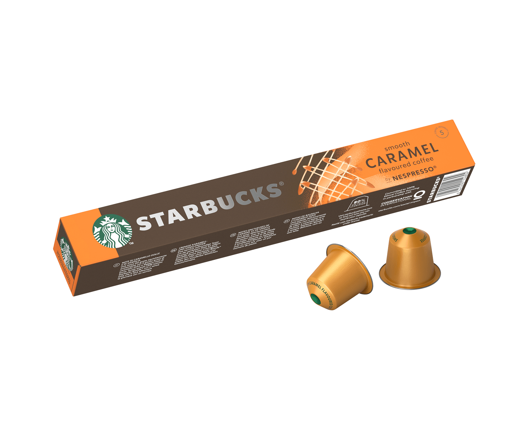 Cápsulas Starbucks® Caramel by Nespresso® | Starbucks® At Home